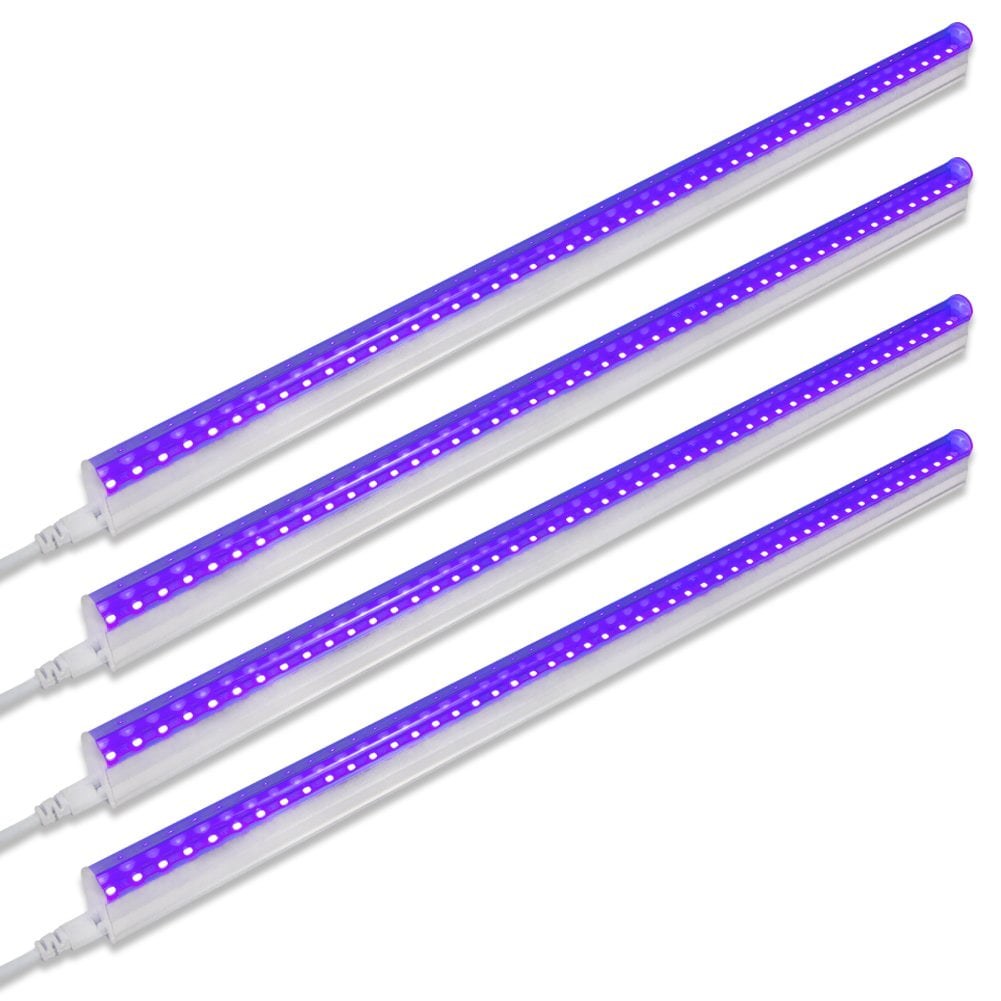 UV LED Blacklight Bar - 2ft Black Light Fixture for Poster Decorations ...