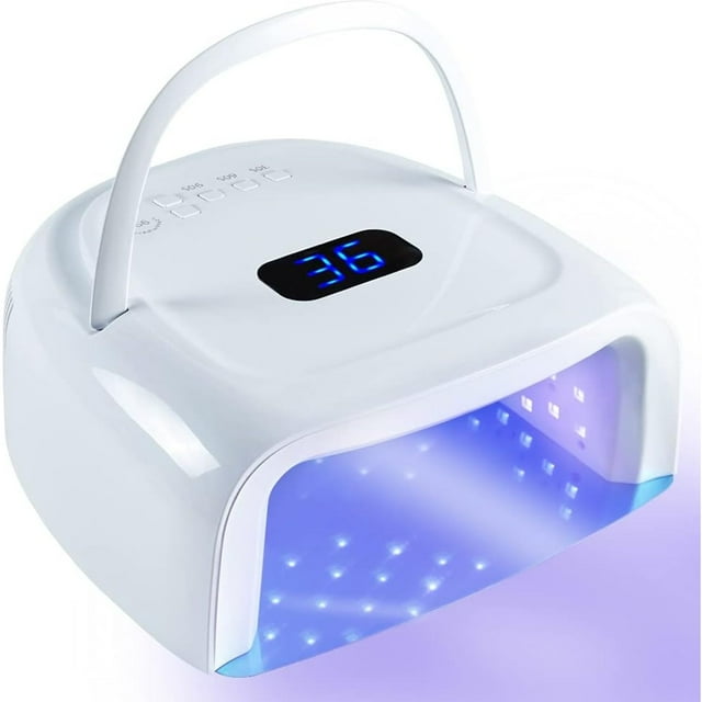 UV LED Nail Lamp - Rechargeable Nail Light for Gel Polish 60W Faster ...
