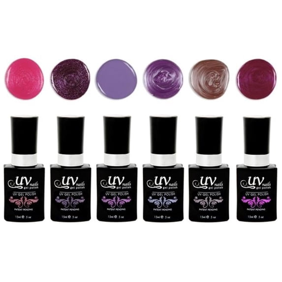 UV-Nails Milano LED Gel Polish - Set of 6 - Walmart.com