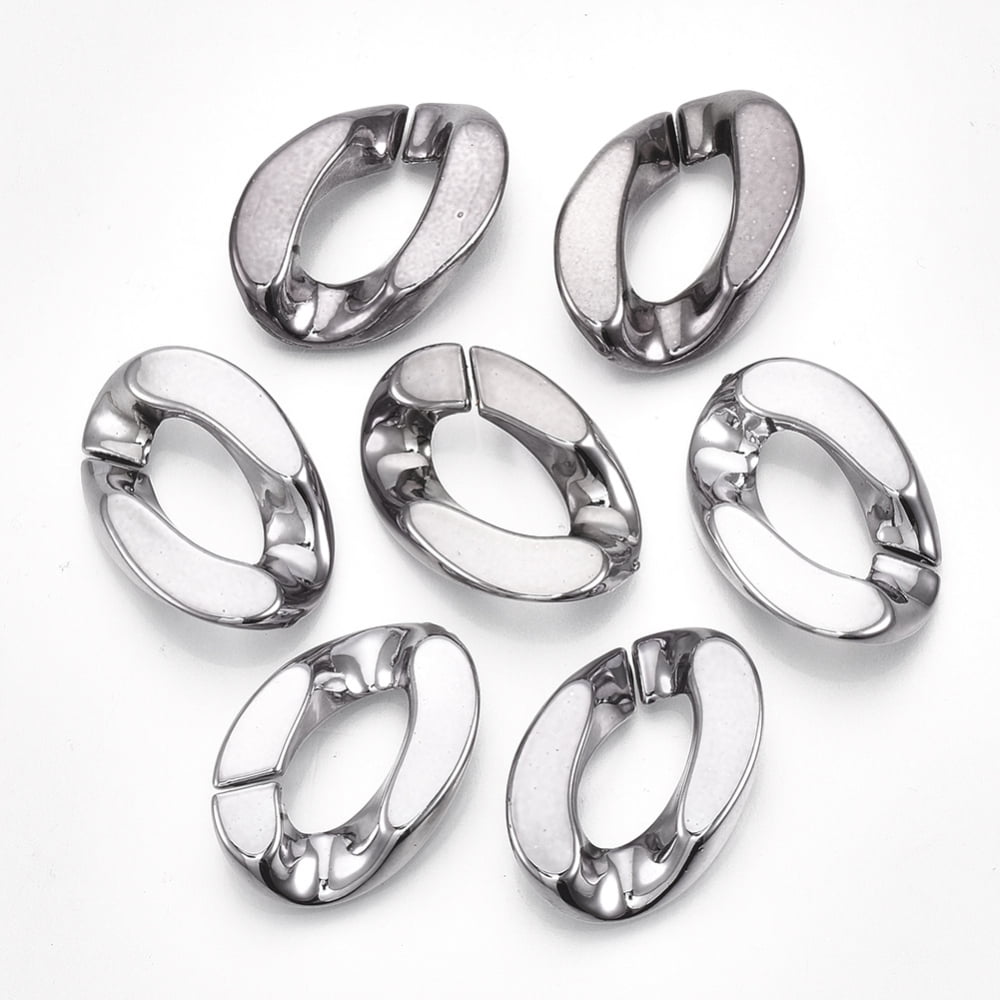 UV Plating ABS Plastic Linking Rings Quick Link Connectors For Curb ...