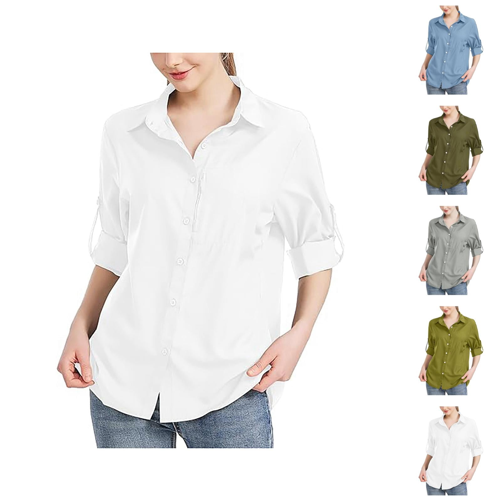 UV Protection Clothing SPF Shirt Stylish Women's Casual Sunscreen Shirt ...
