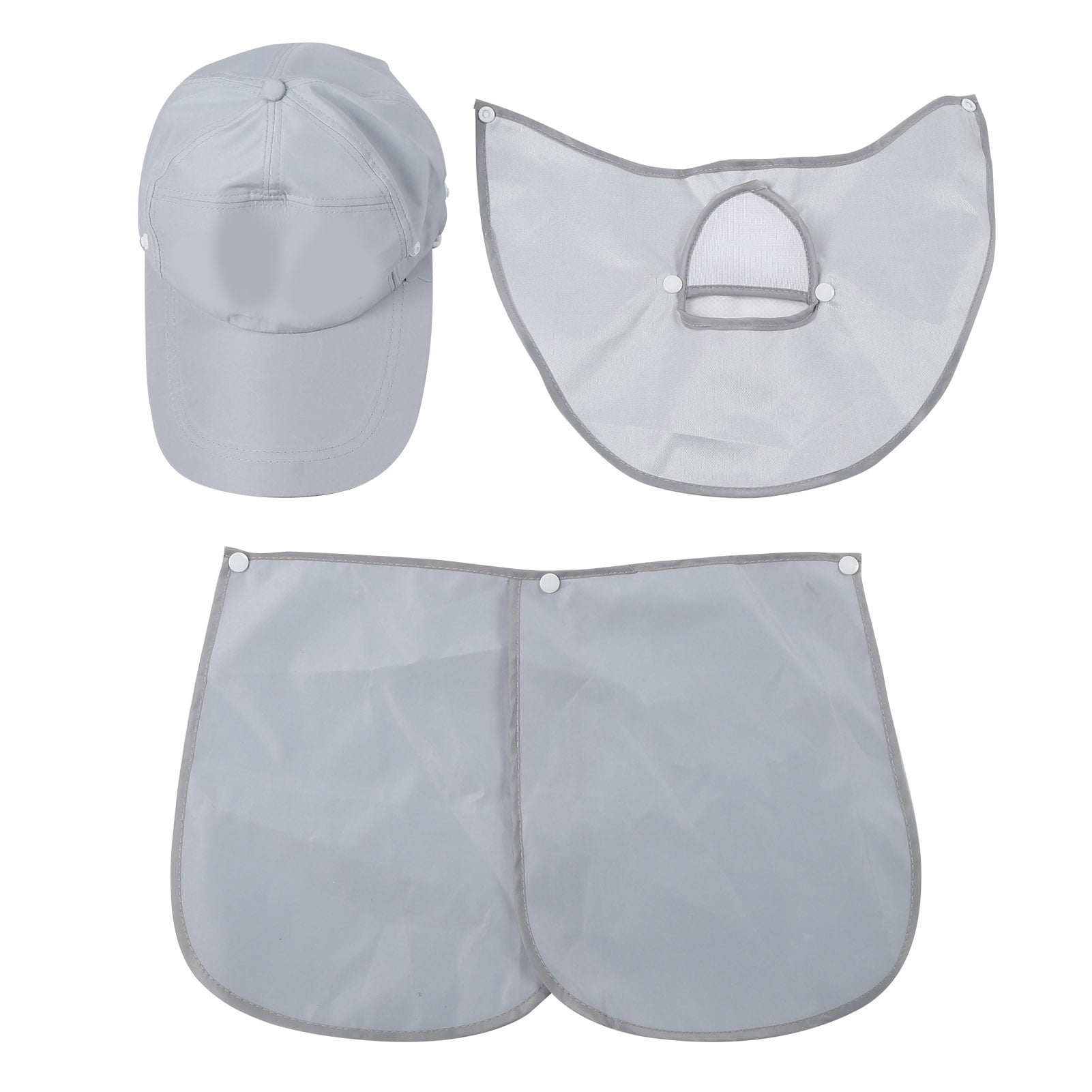 UV Protection Hat Sunshade Cap Nylon Mesh with Face Guard for Outdoor ...