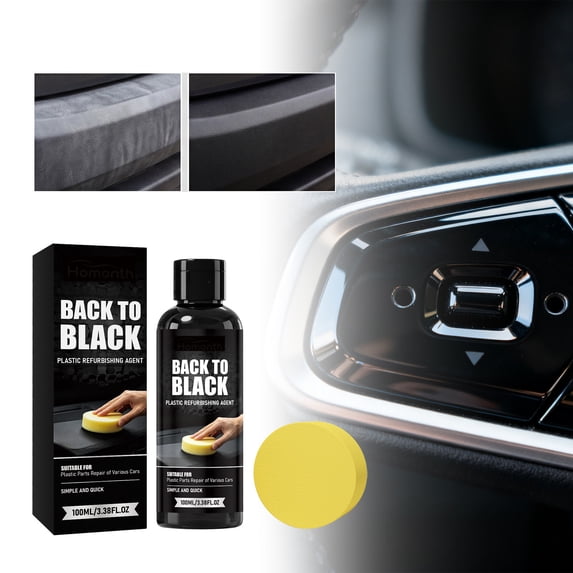 UV Protection Plastic Restorer for Car Trim and Dashboard Faded Plastic ...