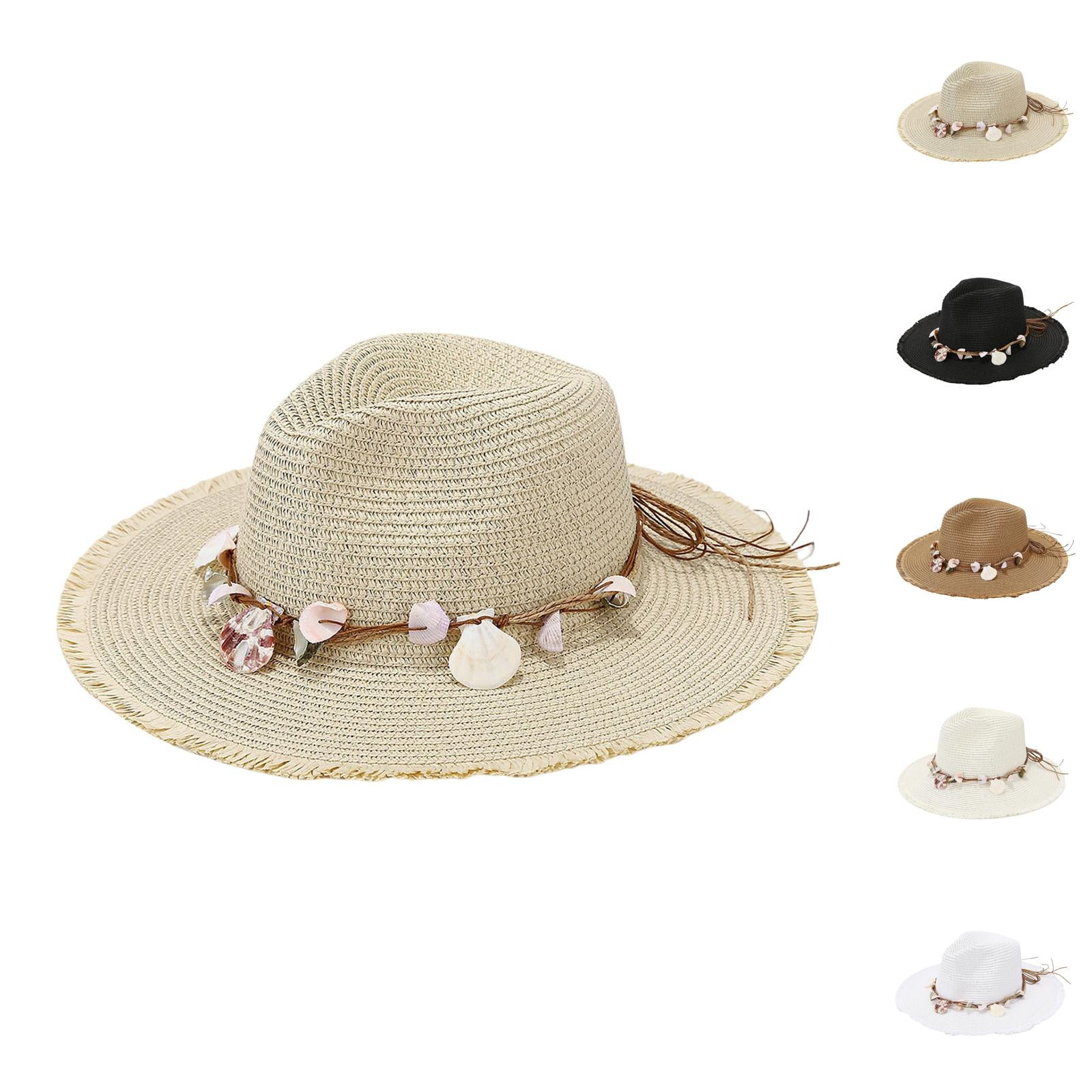 UV Protection Wide Brim Sun Hat – Packable Straw Beach Hat for Women ...