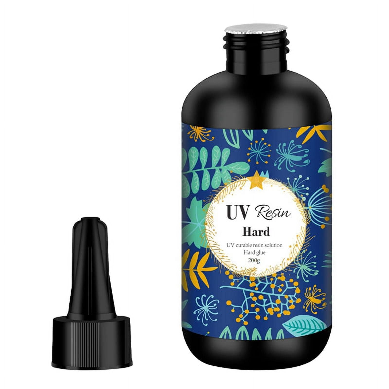 UV Resin 200G Transparent Ultraviolet Curing Clear Hard Type Resin, Solar Cure Resin for DIY UV ...