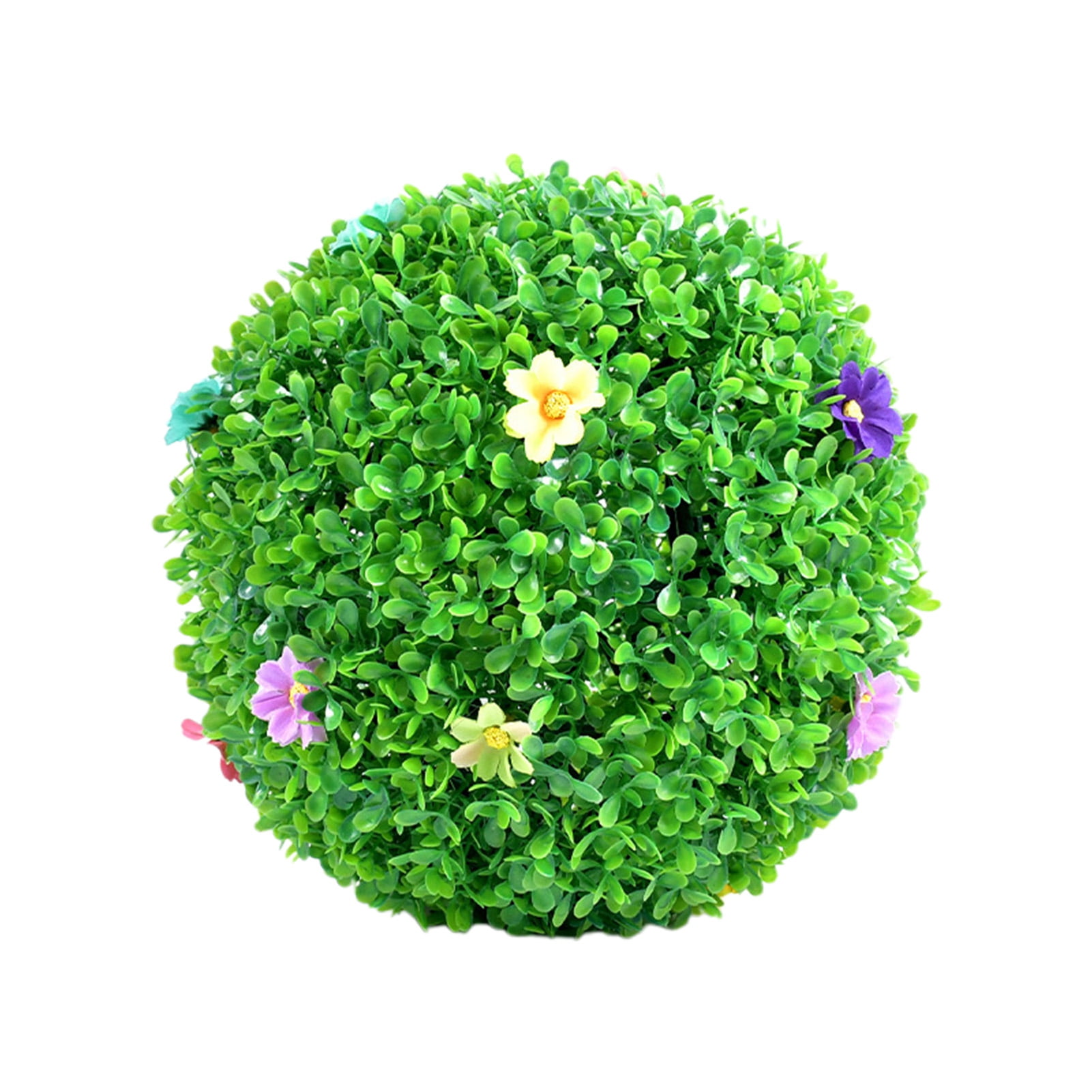 UV-Resistant Artificial Boxwood Topiary Ball - Realistic Multi-Layer ...