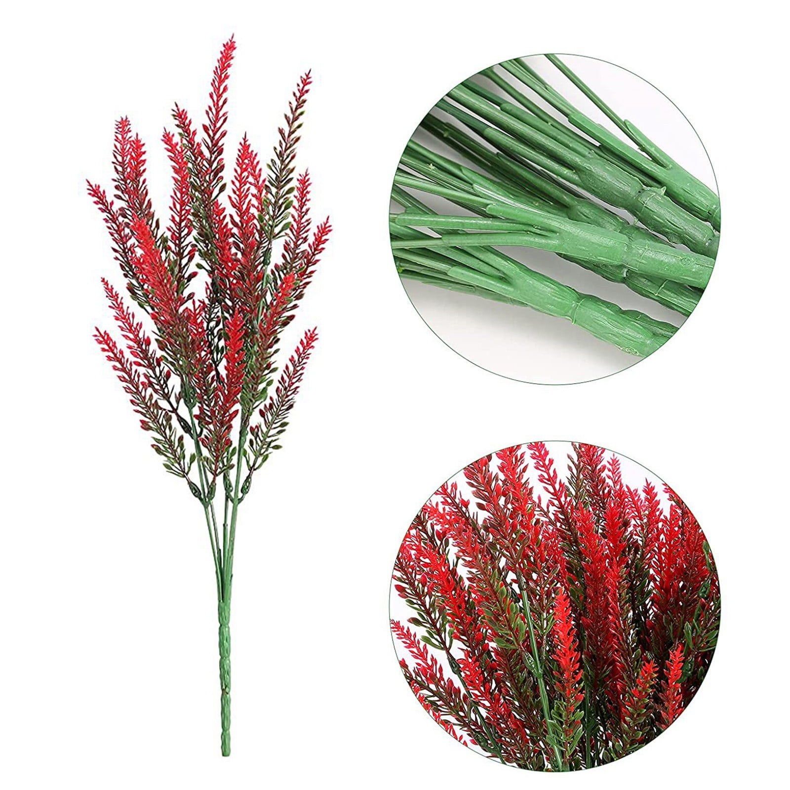 UV Resistant Artificial Lavender Flowers Outdoor, Faux Plastic Plant ...