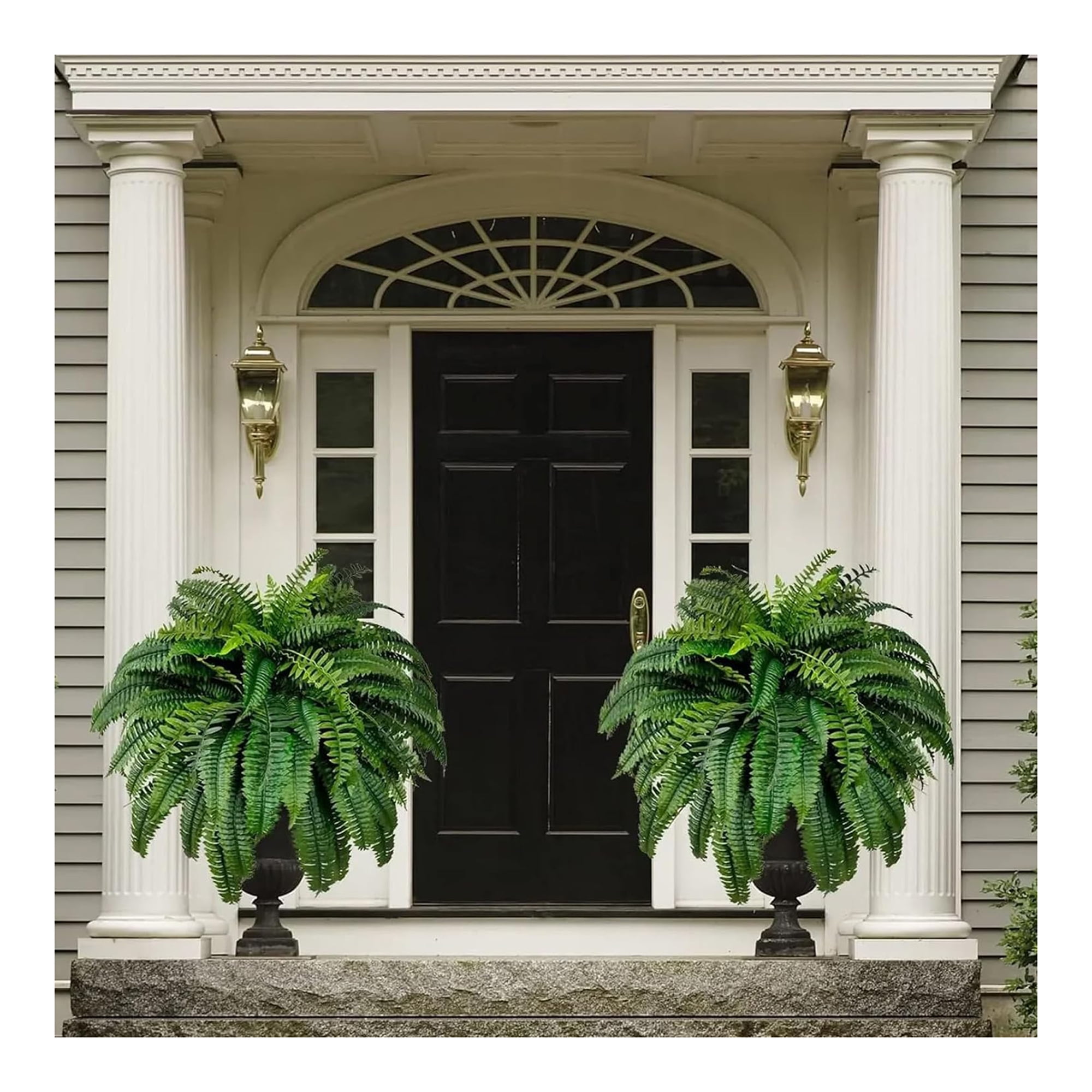 UV Resistant Boston Ferns for Outdoor 43.31inch Artificial Natural ...