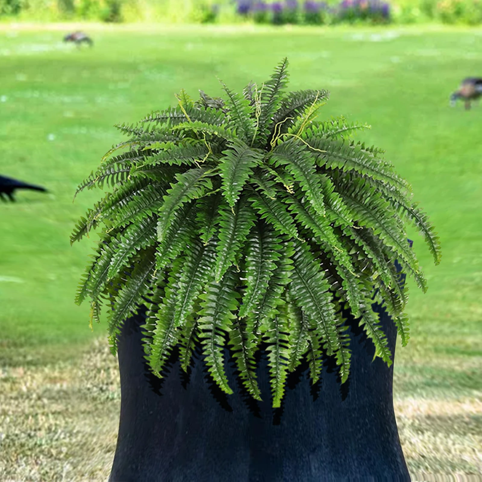 UV Resistant Lifelike Artificial Boston Fern, 28/38/60/88 Artificial ...