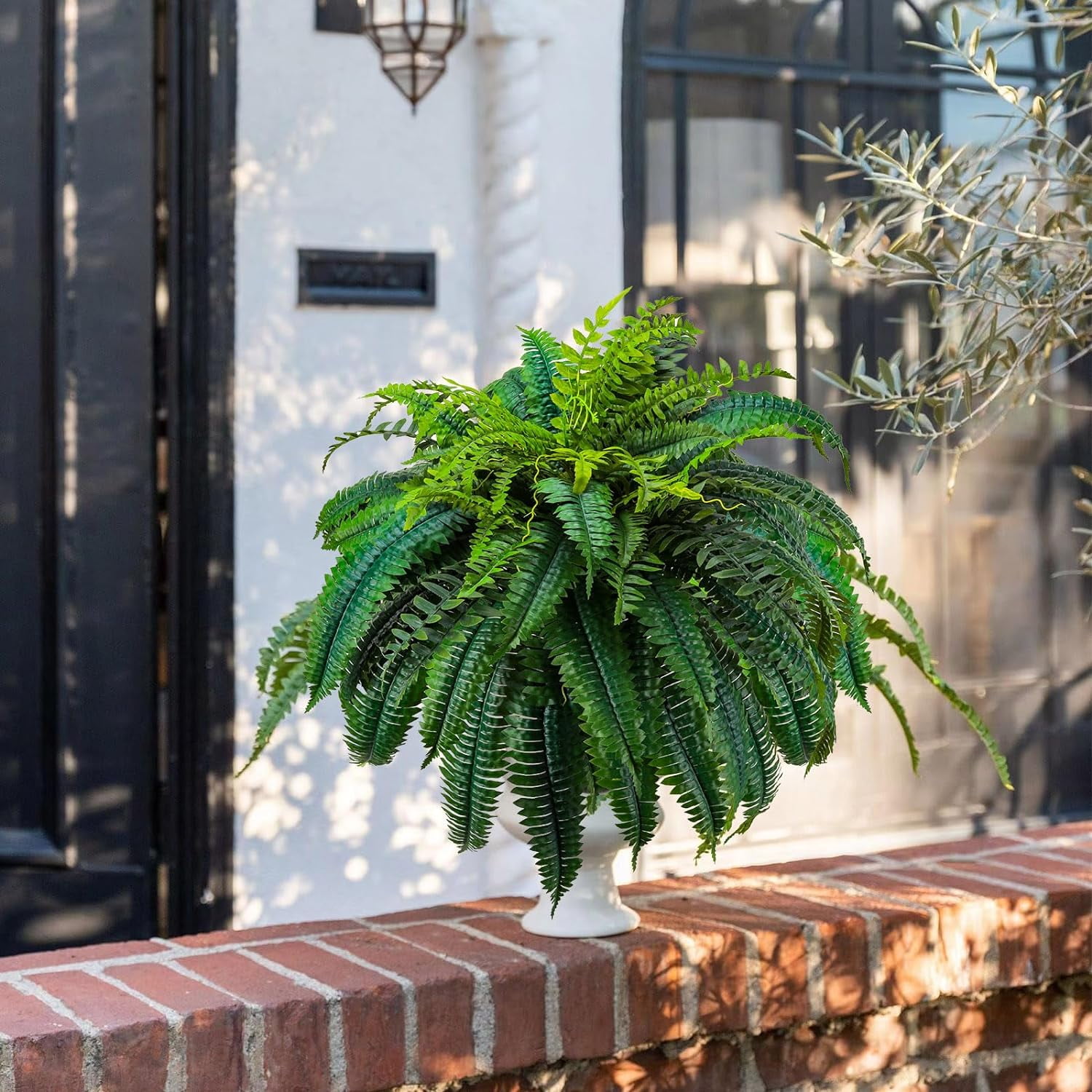 UV Resistant Lifelike Artificial Boston Fern, Artificial Ferns for ...