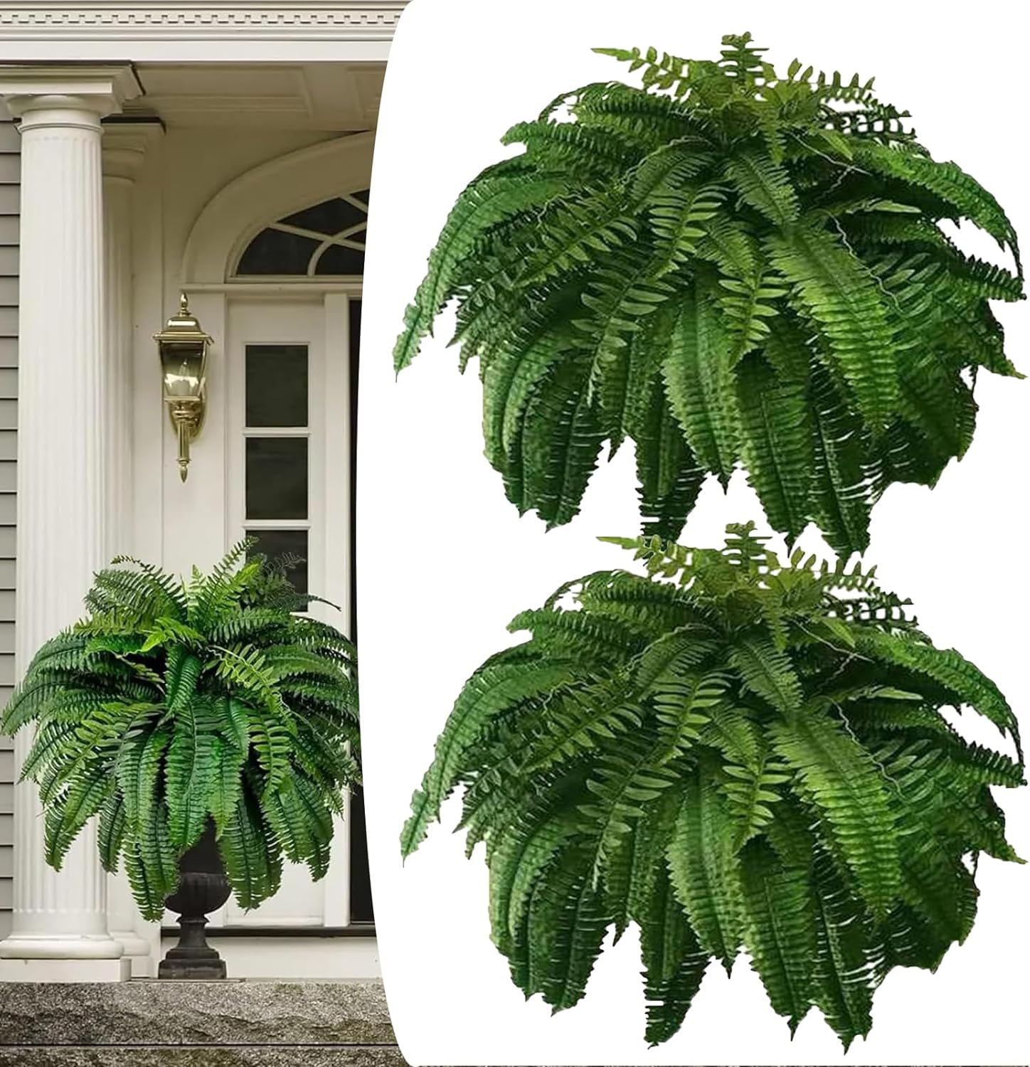 UV Resistant Lifelike Artificial Boston Fern, Artificial Boston Ferns ...