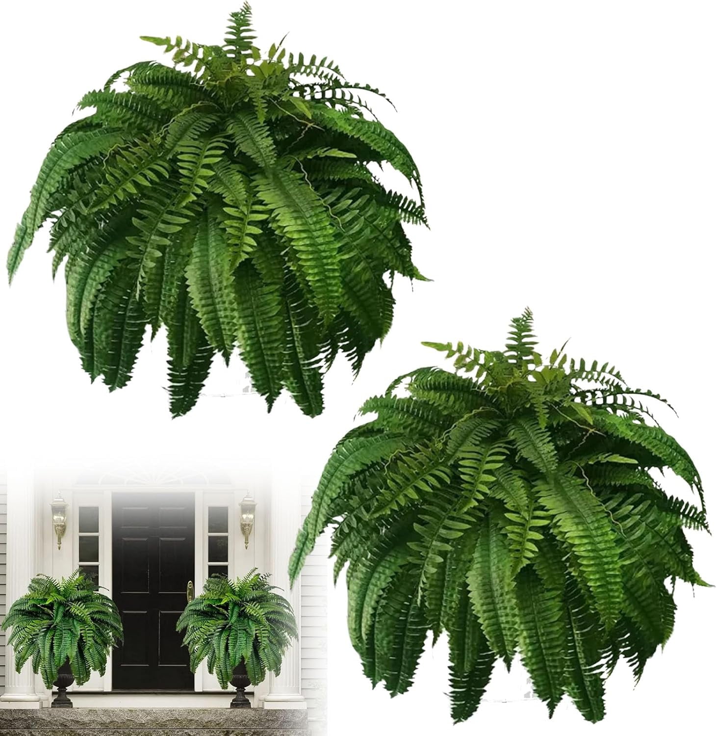UV Resistant Lifelike Artificial Boston Fern,UV Resistant Lifelike ...