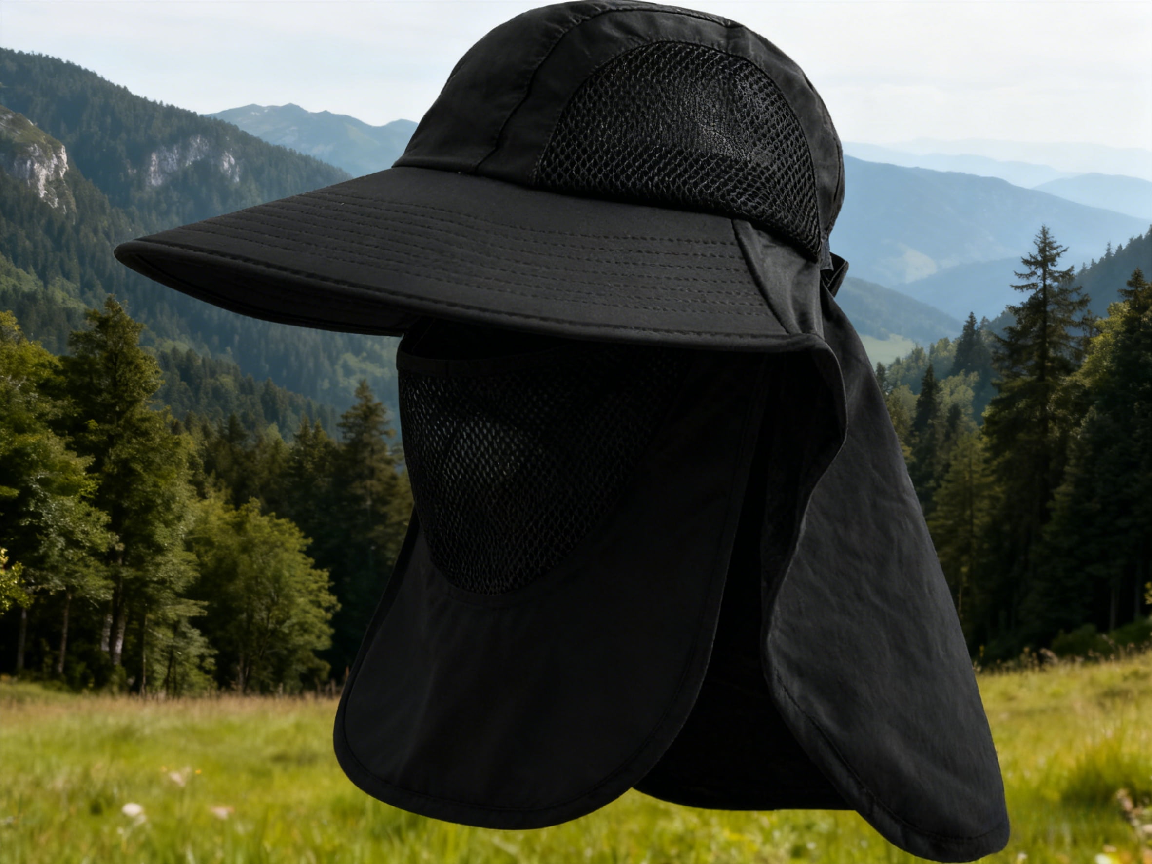 UV Shield Sun Hat (UPF 50+) for Unisex – Wide Brim with Neck Flap ...