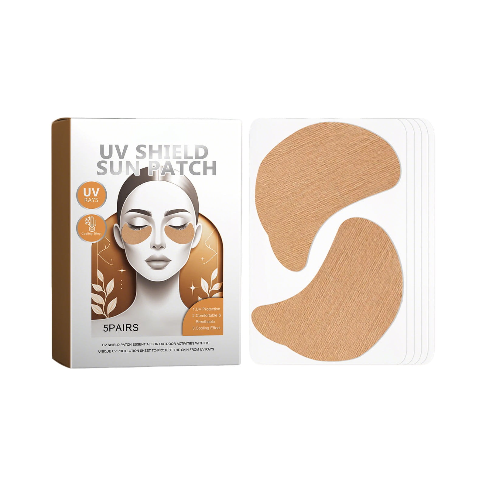 UV Shield Sun Patch Under Eye Patch 5 Pairs - Walmart.com