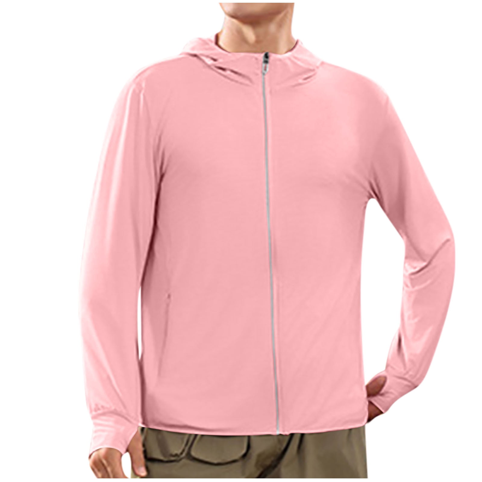 UV Spf Top Shirts for Mens Summer Rash Guard Sun Protection Hoodie ...
