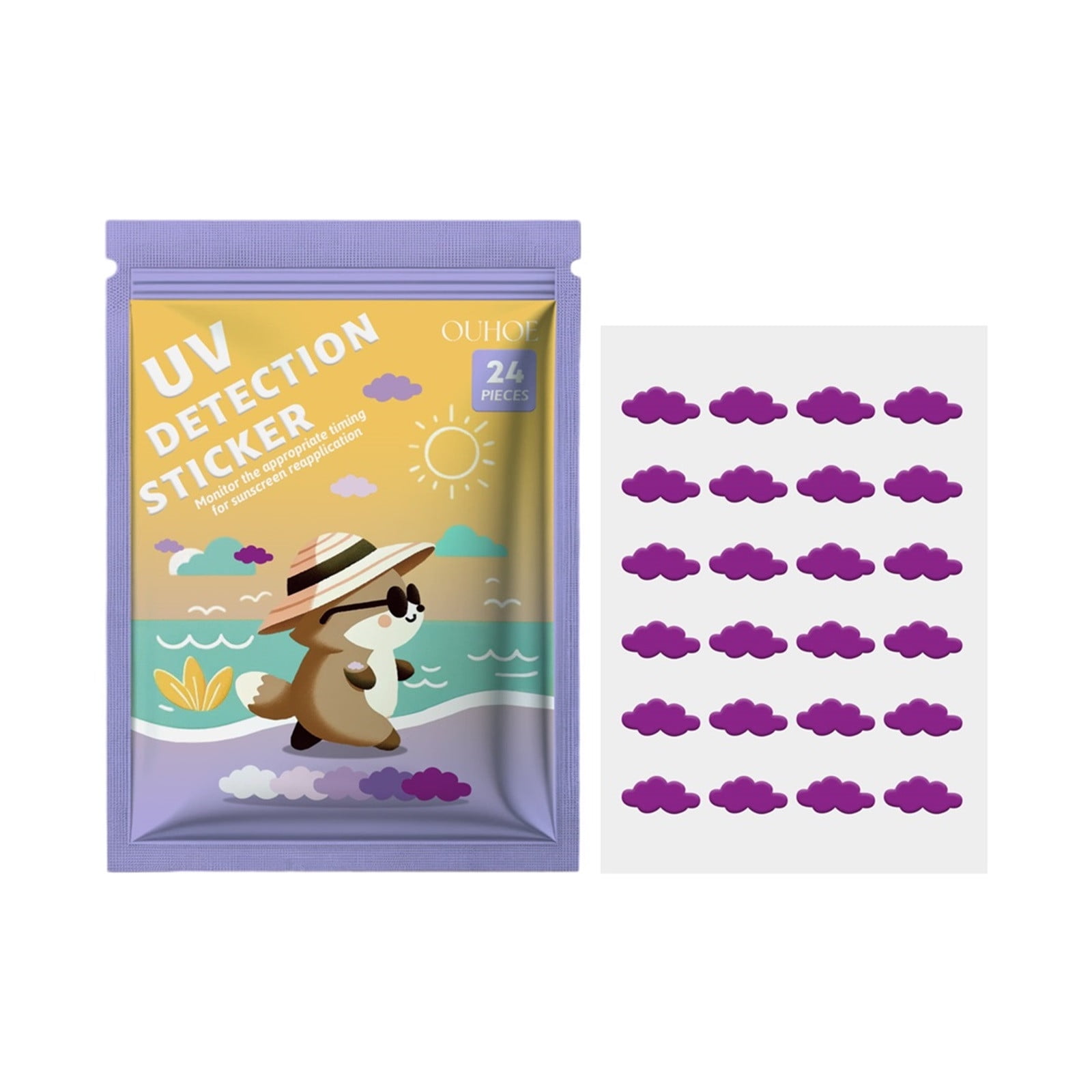 UV Stickers Sunscreen Reapply UV Detection Stickers Detecting Patches ...