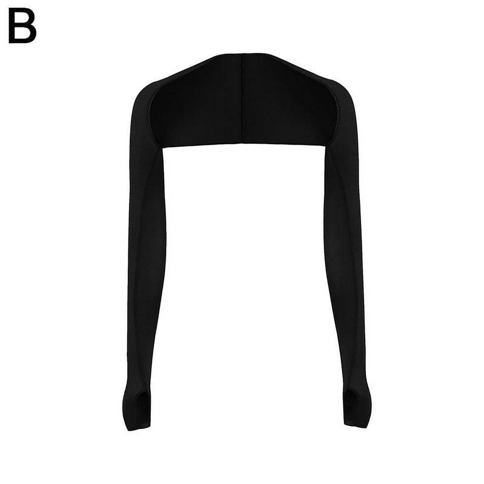 UV Sun Protection Arm Cooling Shawl Sleeves with Finger For Outdoor ...