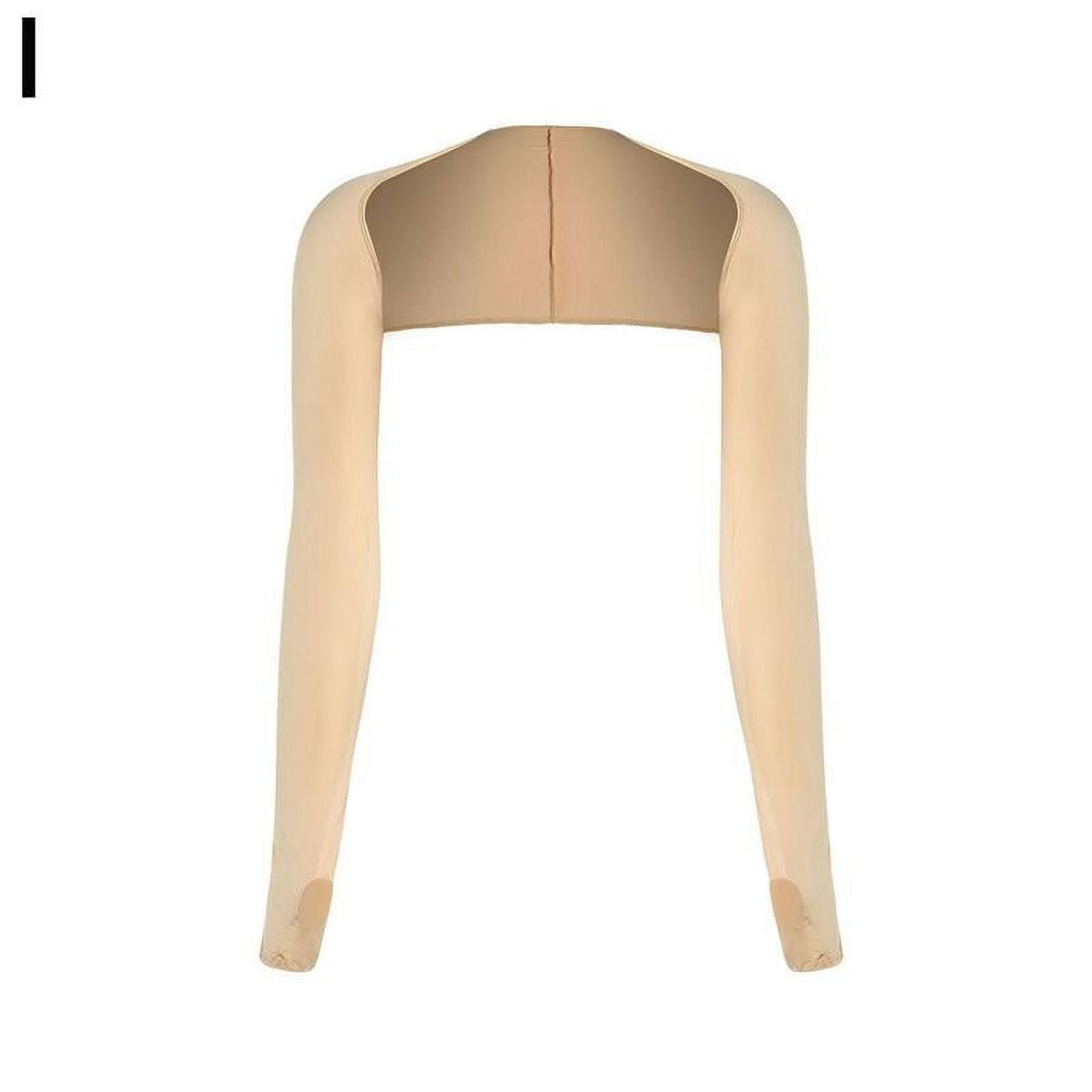UV Sun Protection Arm Cooling Shawl Sleeves with Finger For Outdoor ...