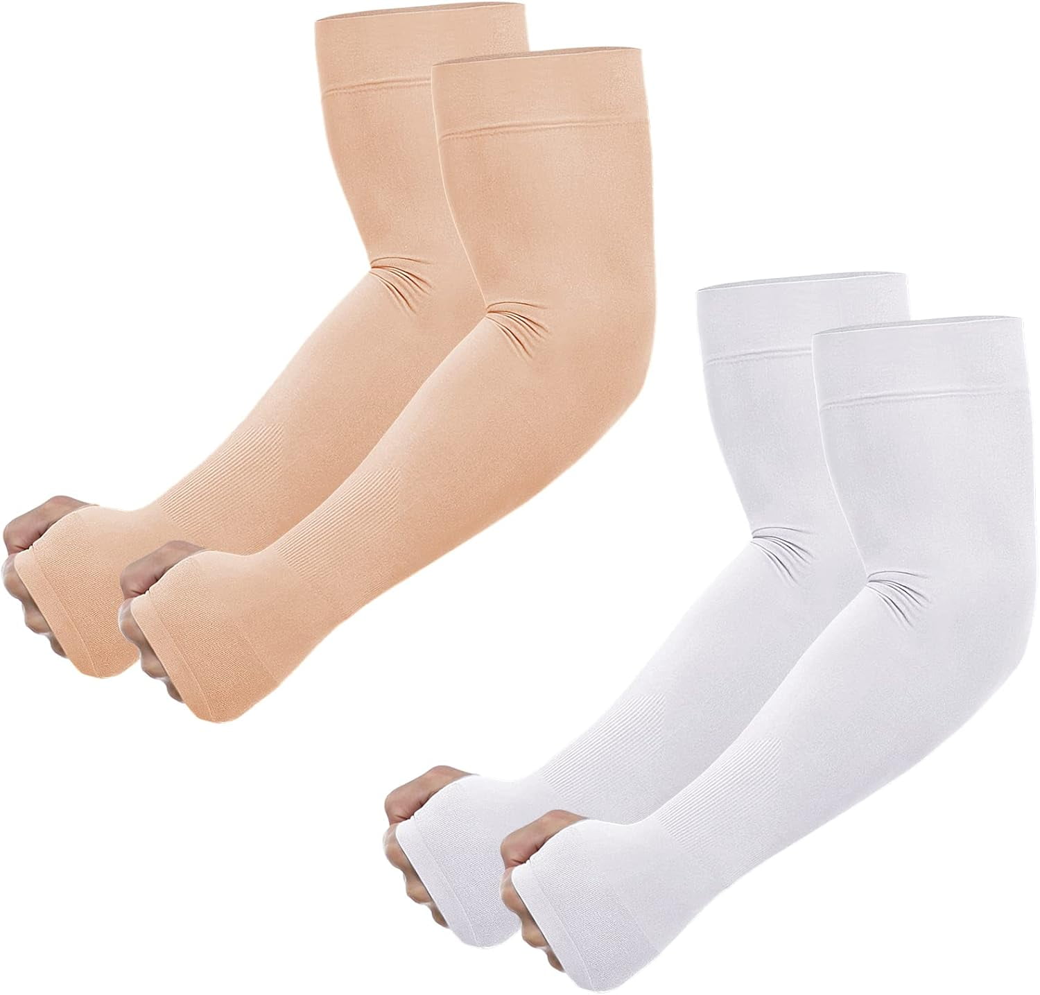 UV Sun Protection Arm Sleeves with Thumb Hole for Men Women Youth ...