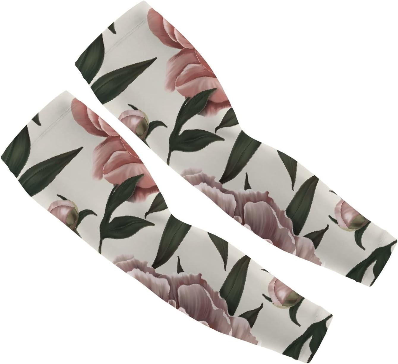 UV Sun Protection Compression Arm Sleeves for Men Women Floral Vintage ...