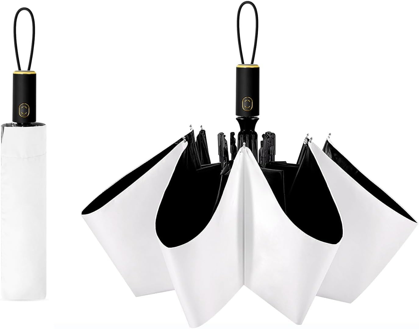 UV Sun Umbrella Compact Folding Umbrella lightweight Portable Manual ...