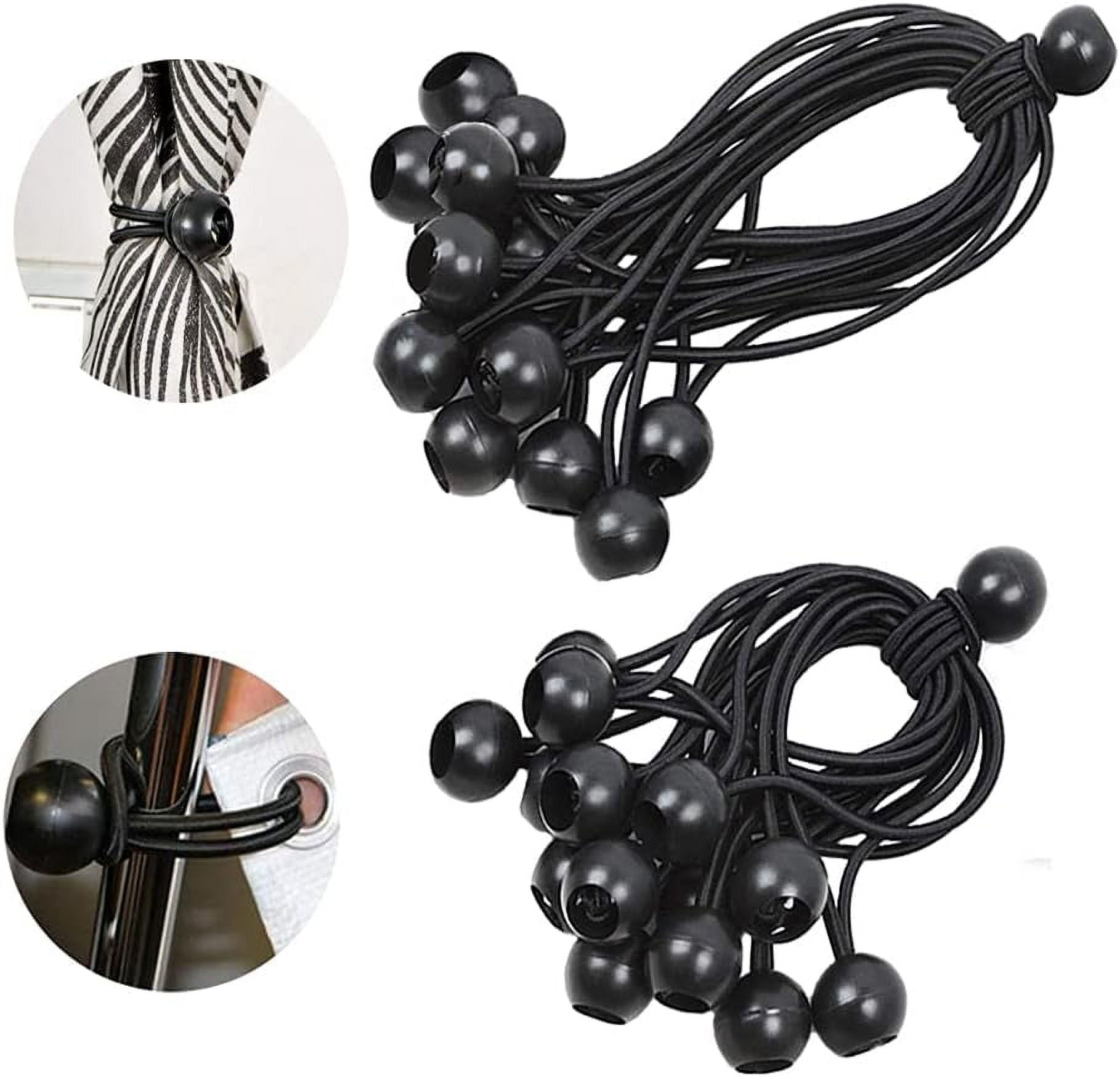 UV Treated Bungee Cord, Canopy Tie Downs With High-Grade Black Plastic ...