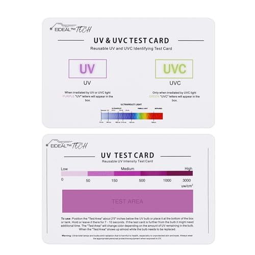 | UV & UVC Test Card & UV Intensity Test Card | 3-in-1 UV Test Card ...
