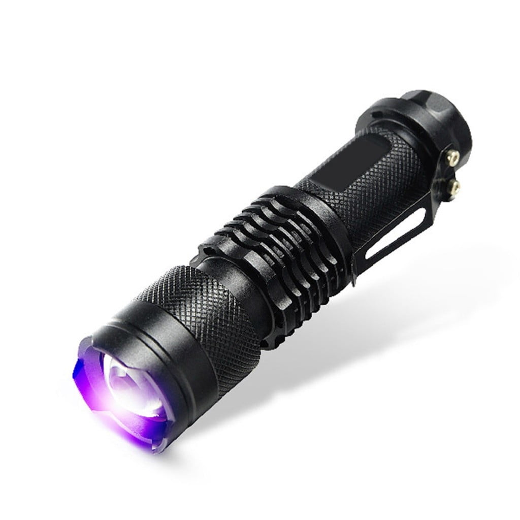 Compact UV Blacklight Flashlight, 395-400nm Inspection Torch, Sleek ...