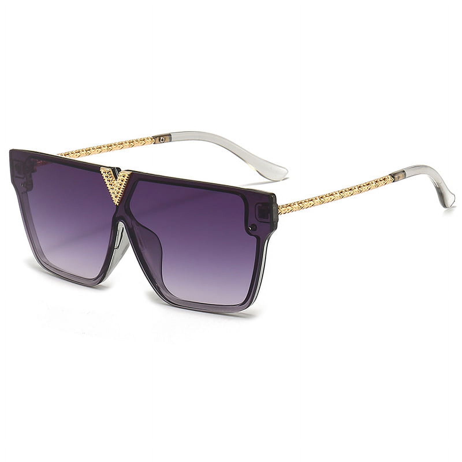 Uv Proof Sunglasses Retro Square Polarized Metal Hollow Square Small Frame Sunglasses For Women