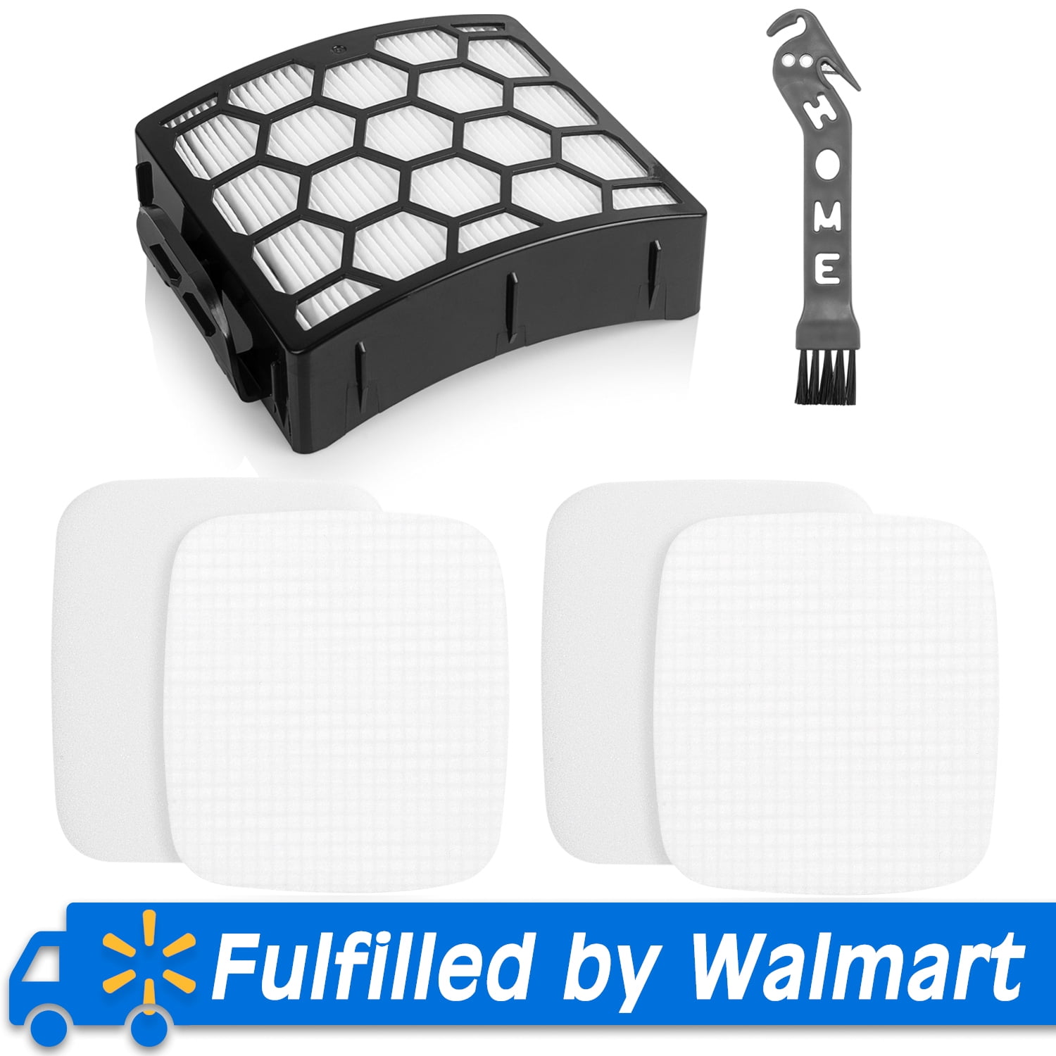 Jollsung Replacement Filters for Shark UV850 UV900 Vacuum, HEPA Foam ...