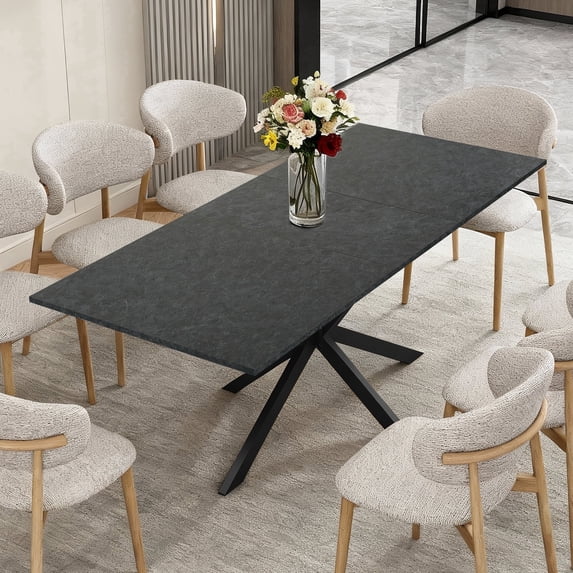 Extendable Dining Table - Hidden Storage, Seats 4-8 People For Dining ...