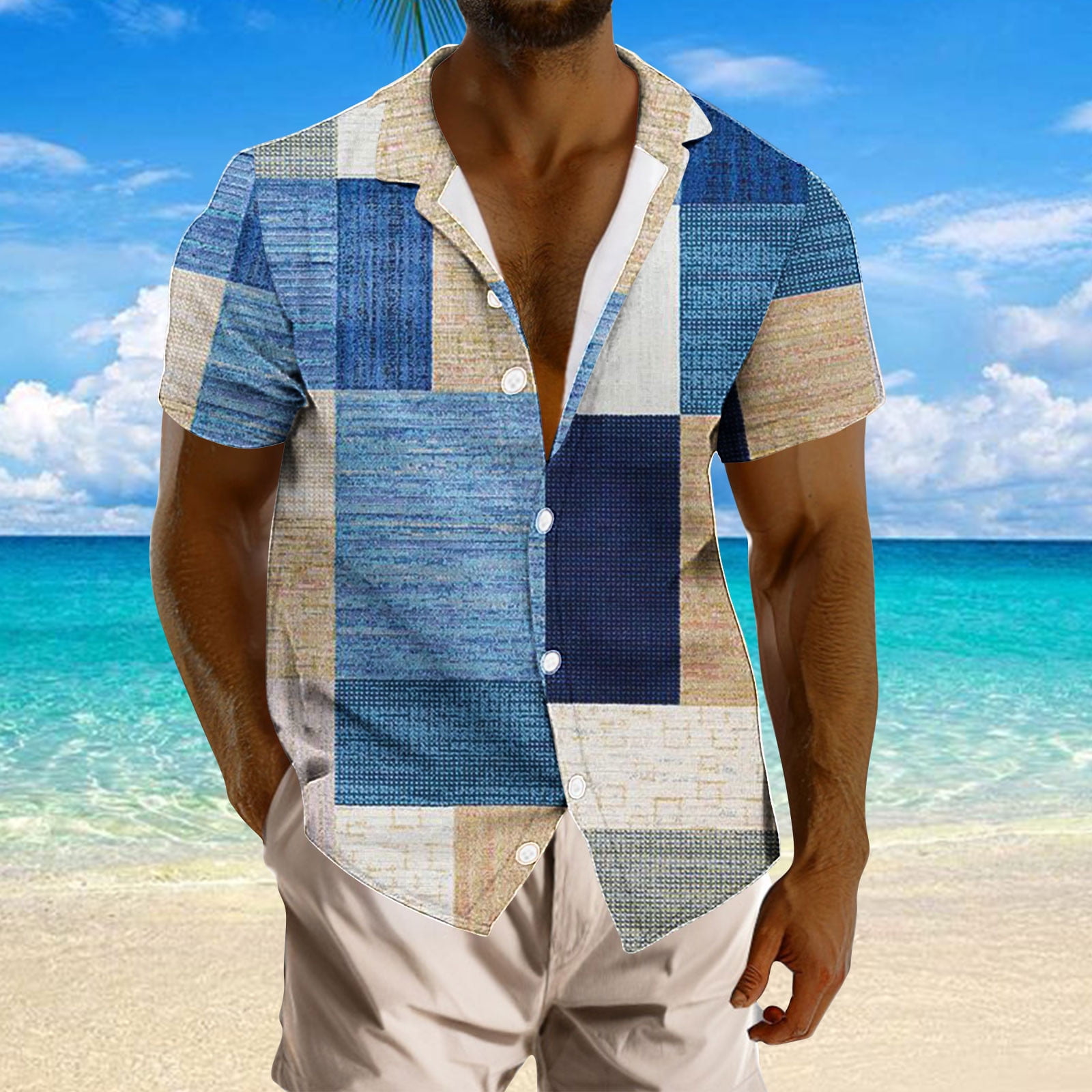 UVEASISHA Big and Tall Floral Shirts for Men,Mens Bowling Shirt ...