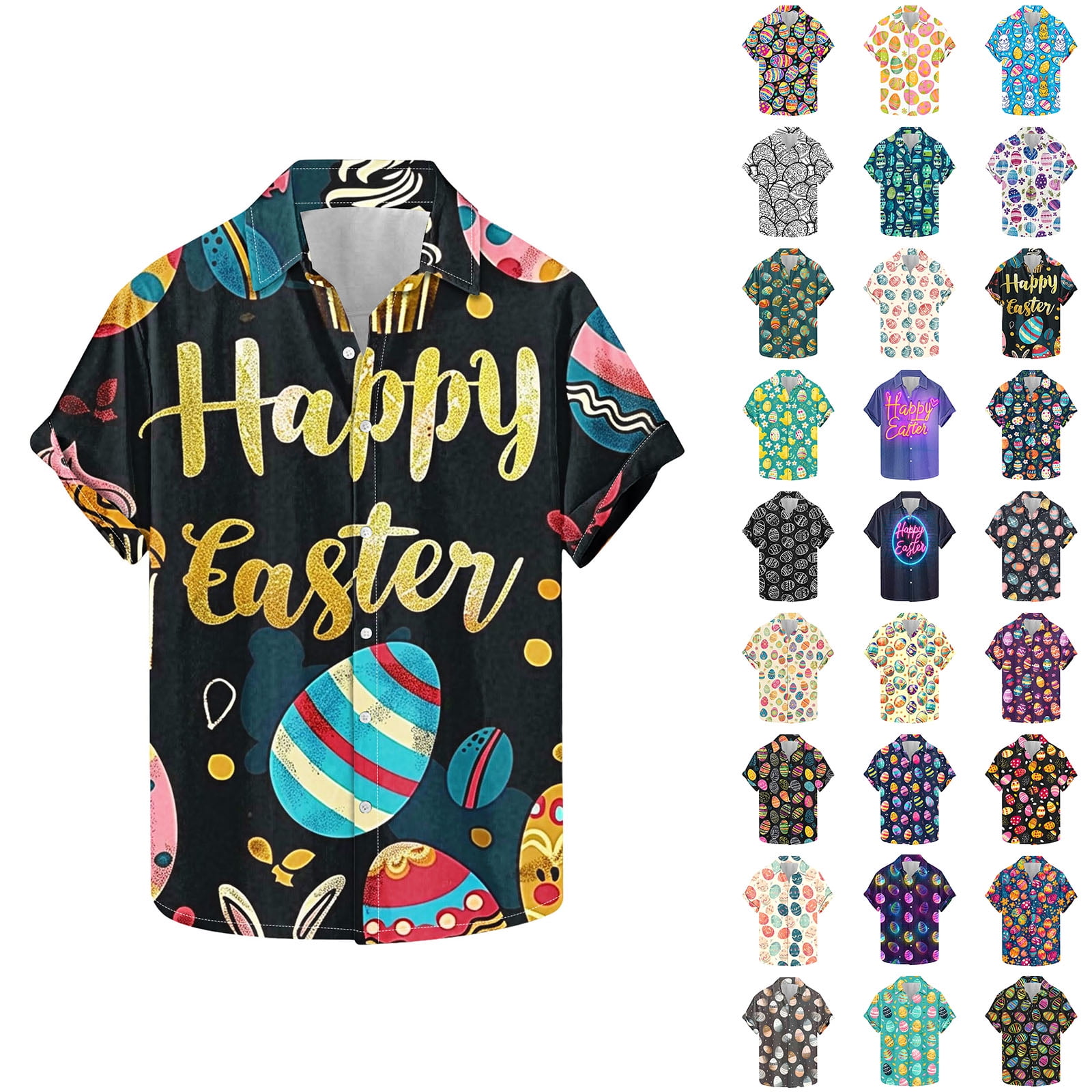 Feancey Flash Sale Of The Day Funny Easter Shirts for Men Lightweight ...