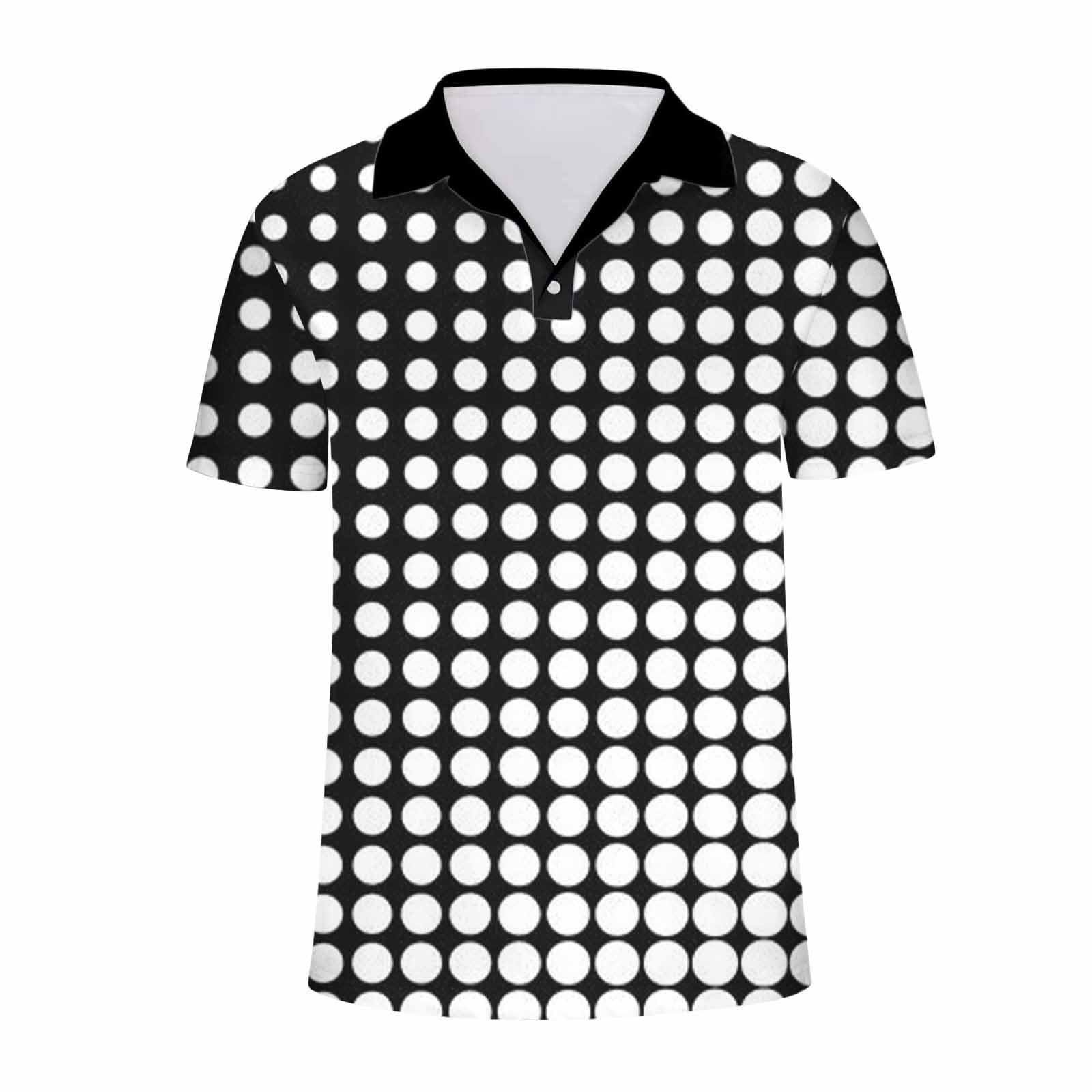 Uveasisha Funny Golf Polos For Men Big And Tall Mens Button Tennis