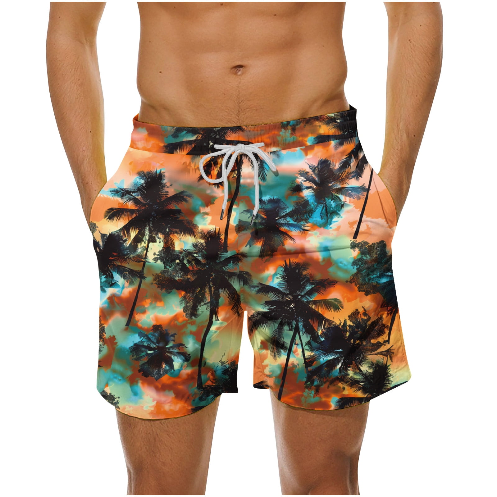 UVEASISHA Hawaiian Swim Trunks Mens,Mens Shorts Swim Trunks Hawaiian ...
