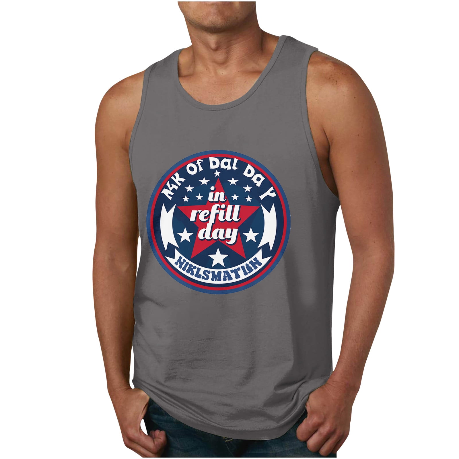 UVEASISHA Men's 4th of July Tank Top,Independence Day Shirts for Men ...