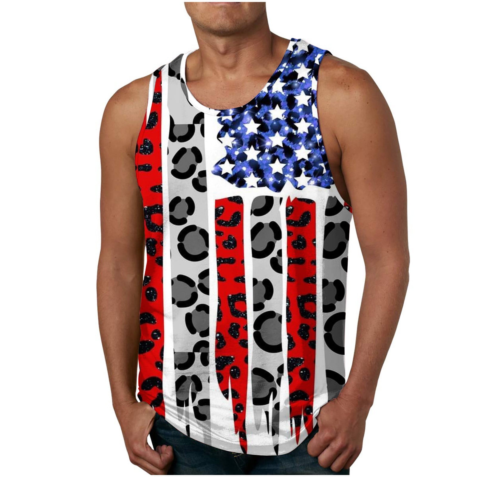 UVEASISHA Mens Patriotic Tank Tops,Men's 4th of July Shirts 1776 Muscle ...