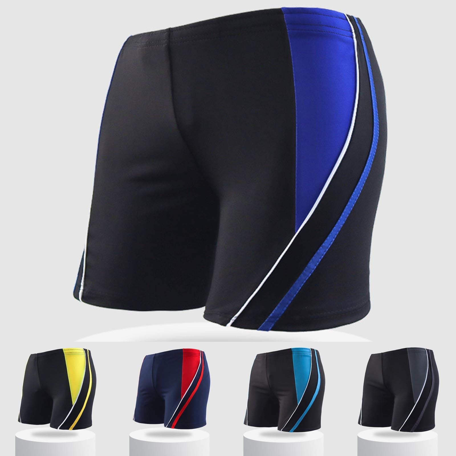 UVEASISHA Mens Swim Briefs Square Leg Swim Trunks Lightweight Quick Dry ...