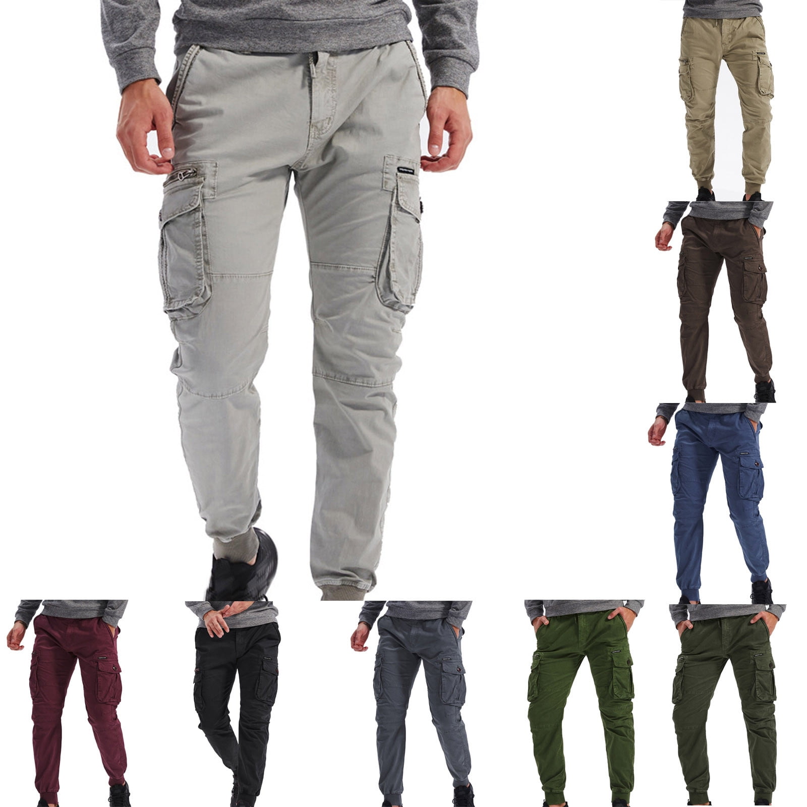 UVEASISHA Mens Tapered Hiking Cargo Pants Military Pants Outdoor ...