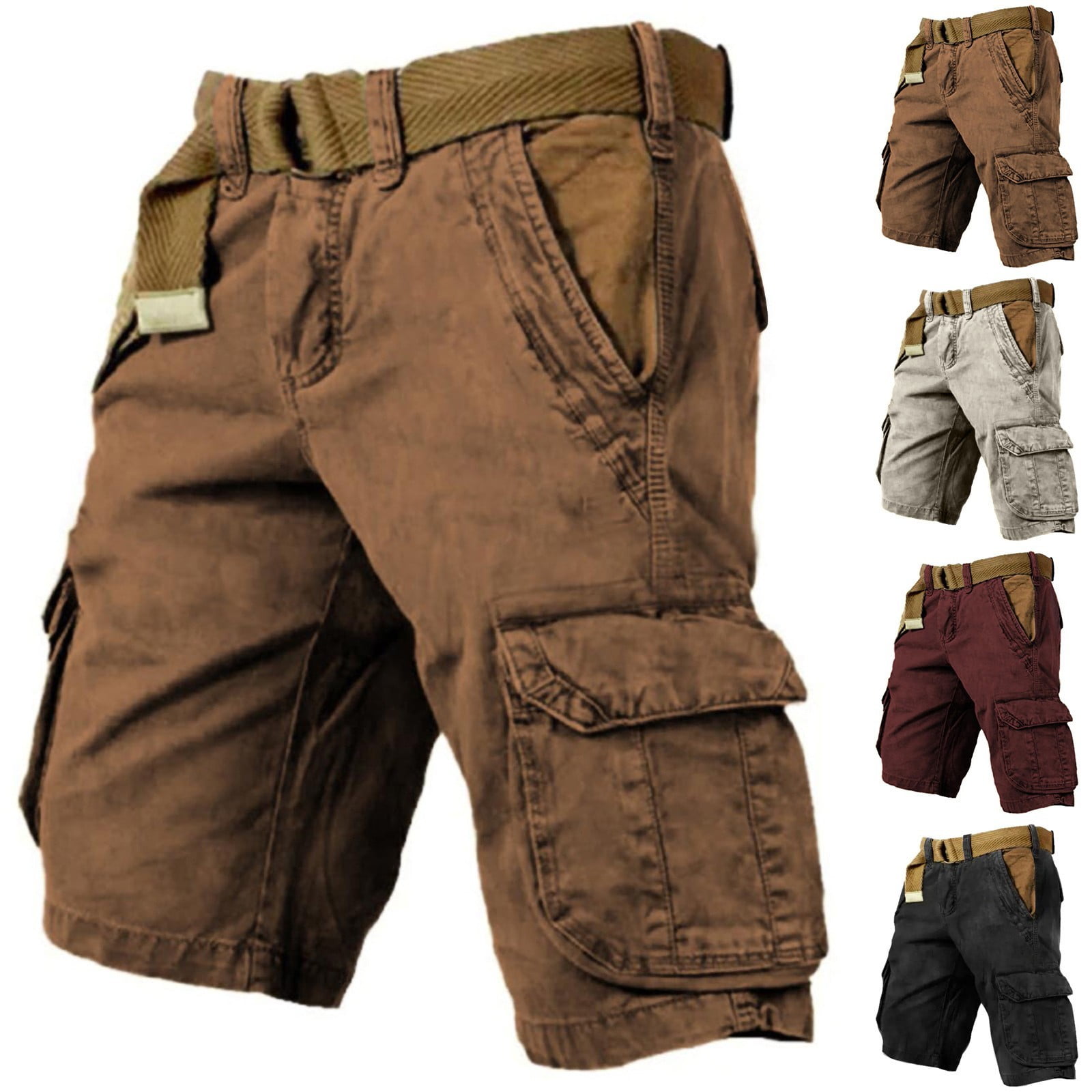 UVEASISHA Ripstop Cargo Shorts for Men Summer Outdoor Camping Shorts ...