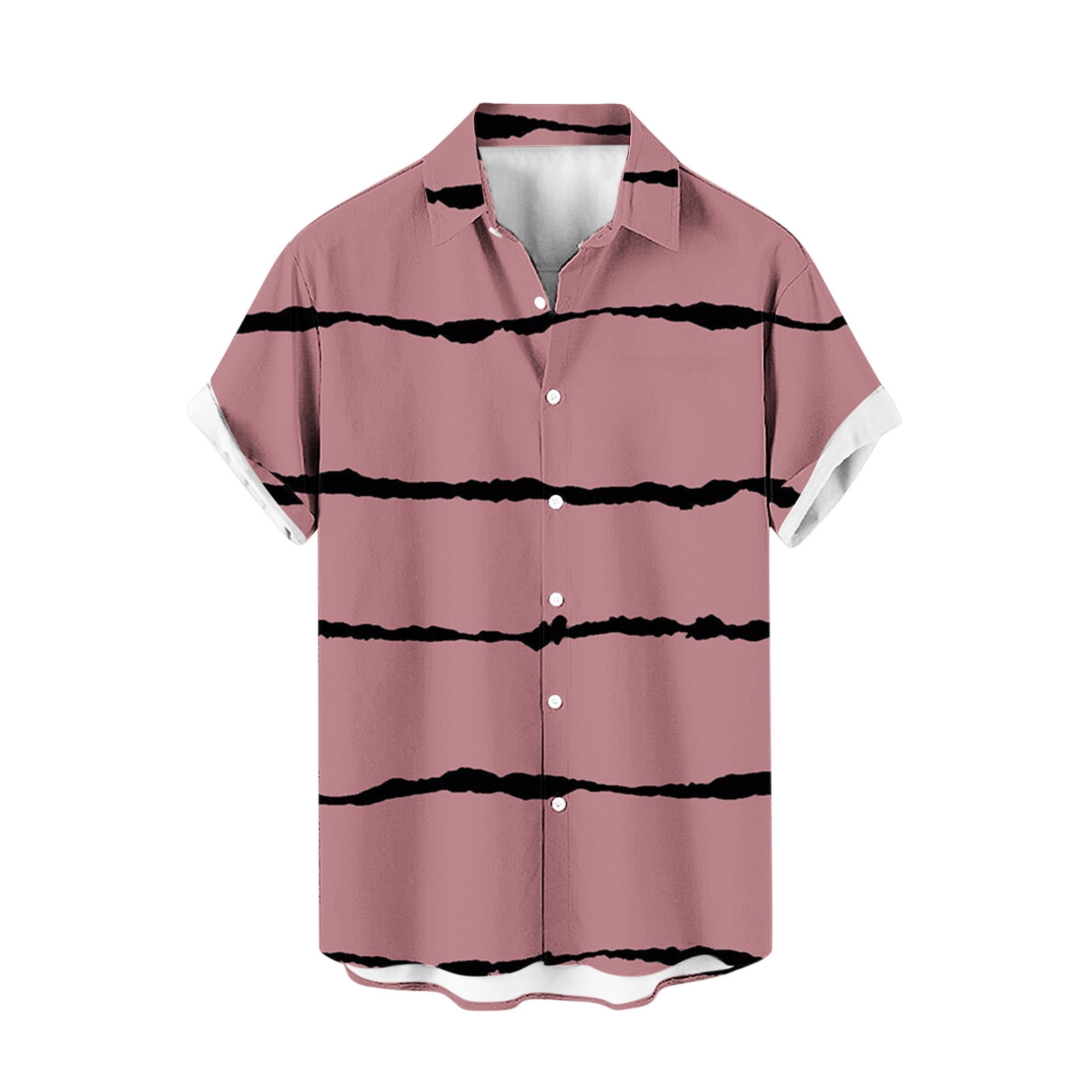 UVEASISHA Tropical Striped Shirts for Men,Mens Hawaiian Stripes Shirts ...