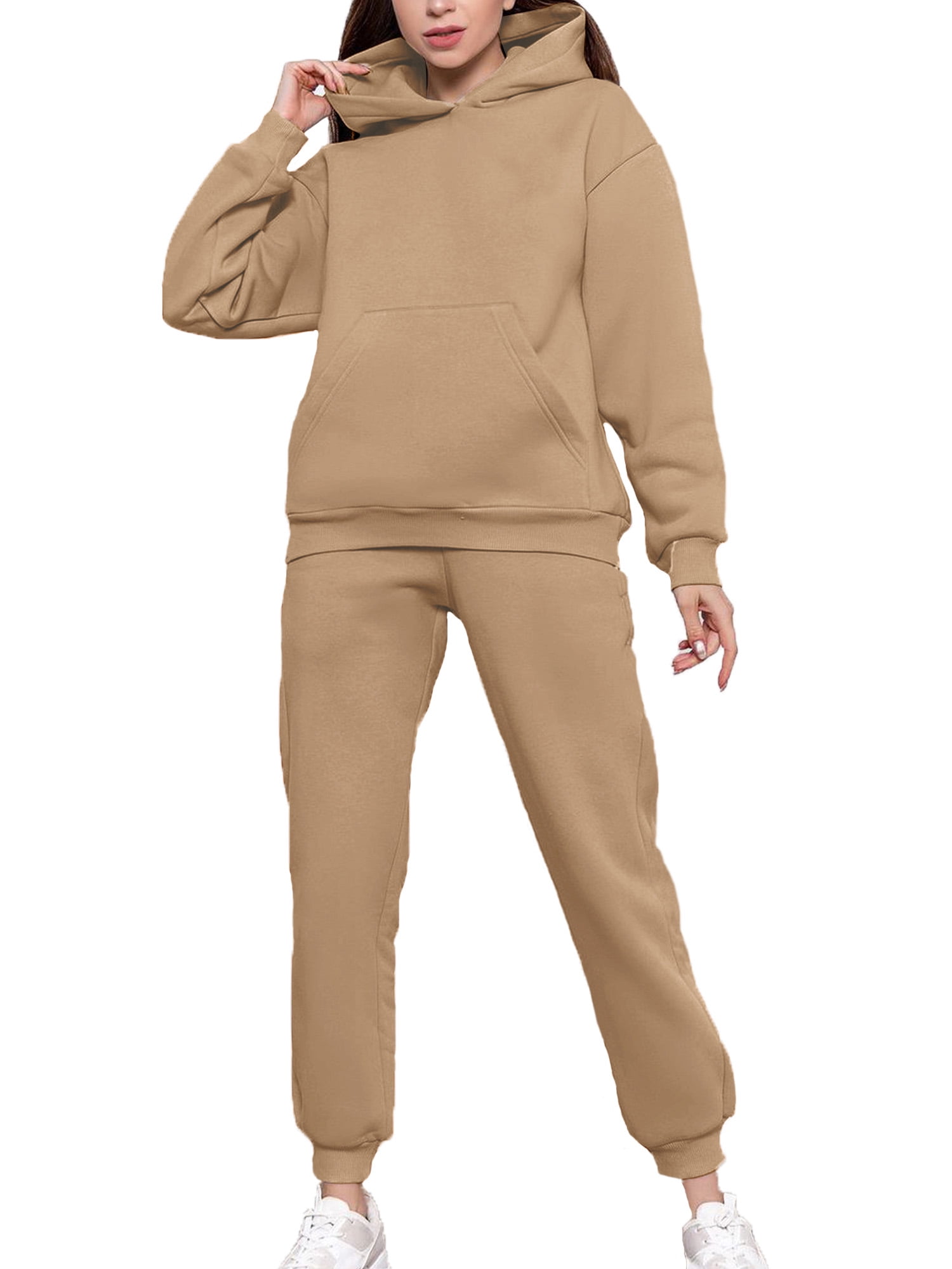 UVN Women Tracksuit, Hoodie Sweatsuit, Winter Jogging Activewear ...