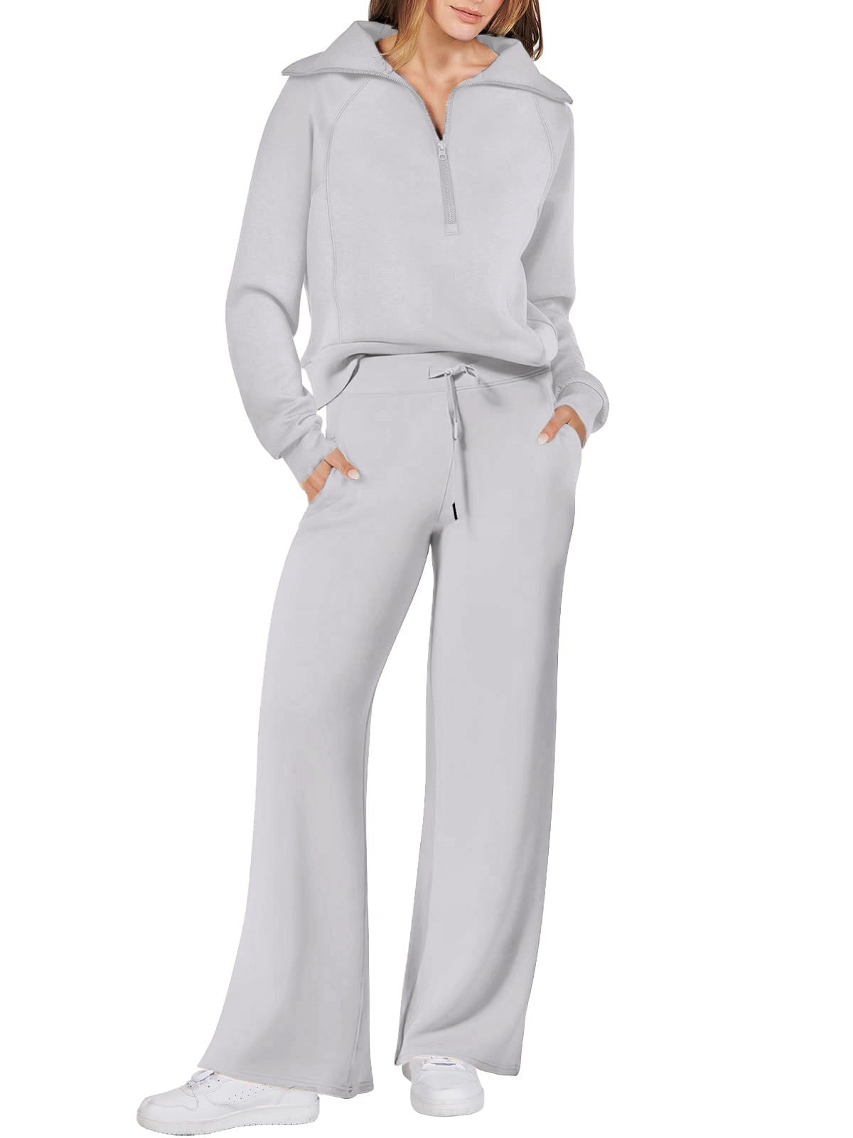 UVN Outfit Sets for Women 2 Piece Sets Winter Casual Tracksuit Long ...