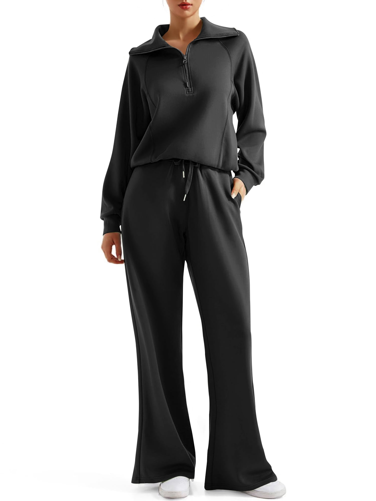 UVN Outfit Sets for Women 2 Piece Sets Winter Casual Tracksuit Long ...