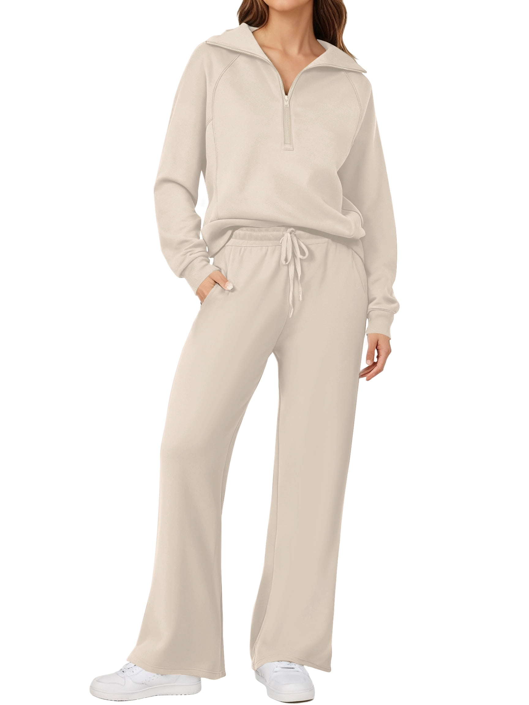 UVN Outfit Sets for Women 2 Piece Sets Winter Casual Tracksuit Long ...