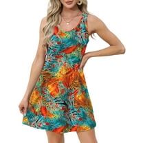 Dyegold Sundresses for Women Casual Beach - Plus Size Summer Dresses V ...