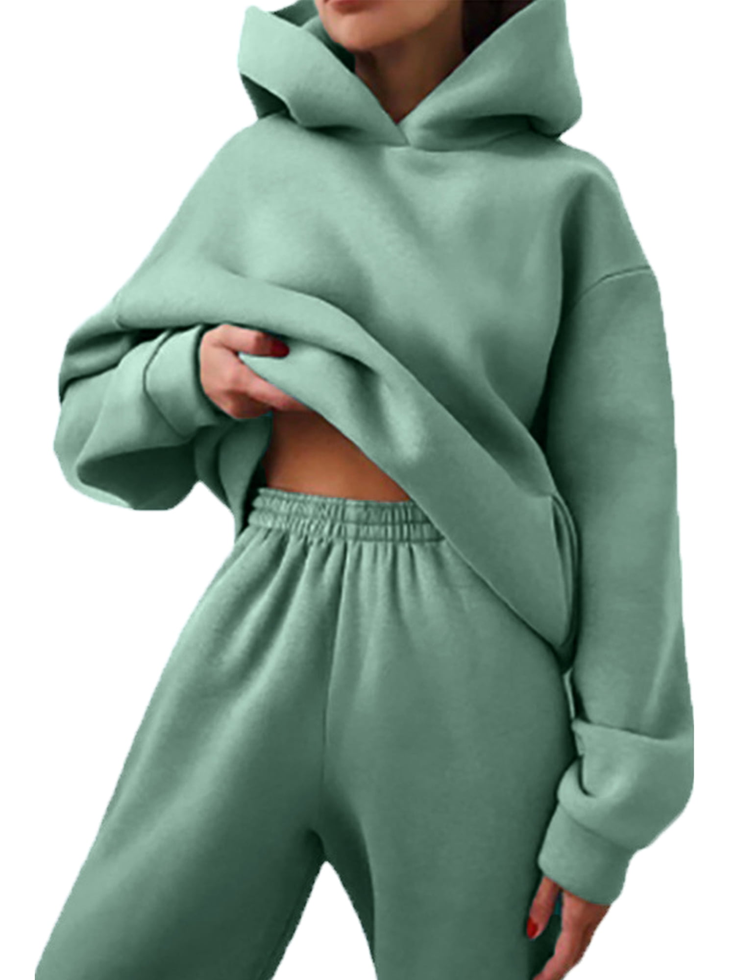 UVN Tracksuit for Women Hoodie 2 Piece Set Sweatsuit Casual Sweatshirt ...