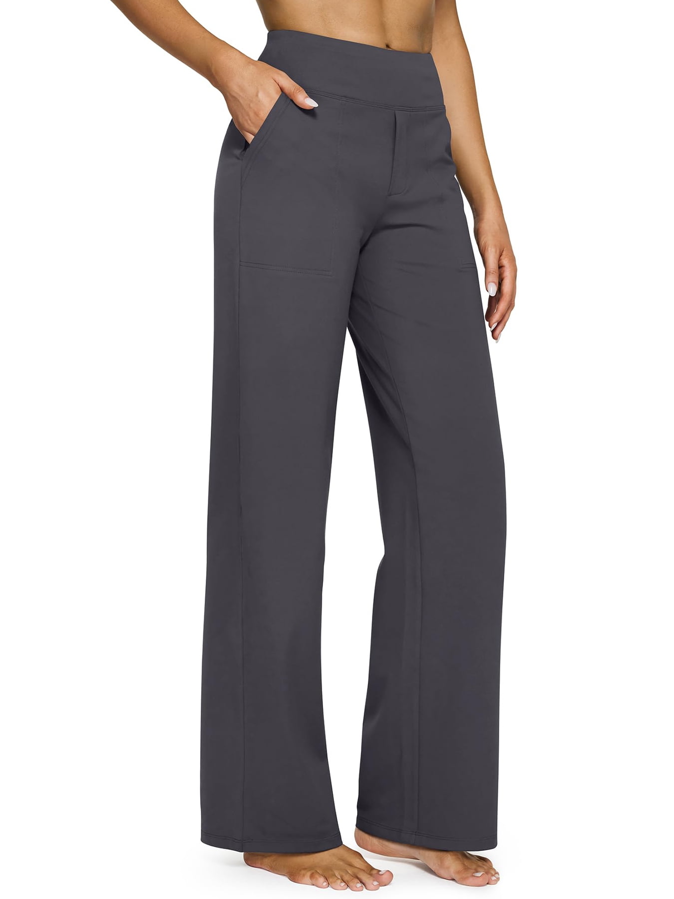 UVN Yoga Pants for Women Wide Leg Sweatpants Stretch Casual Pants High ...