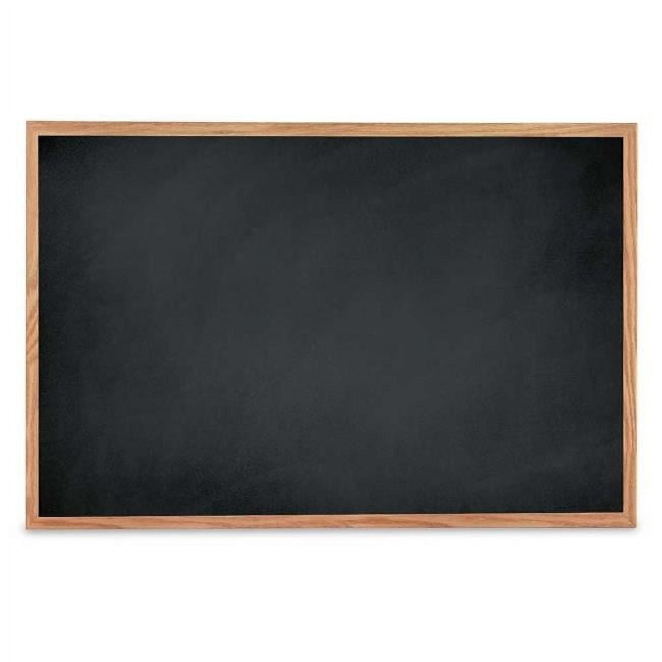 UVP UV1226MO-LTOAK-BLACK Black chalkboard 36' x 24' with Light Oak ...