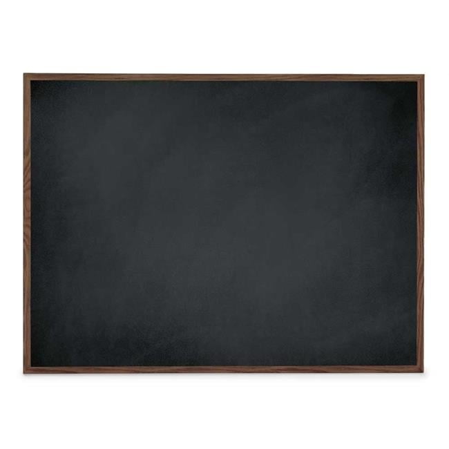 UVP UV1227MO-WALNUT-BLACK Black chalkboard 48' x 36' with Walnut ...